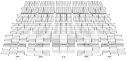 Solar panel field Royalty Free Vector Image - VectorStock