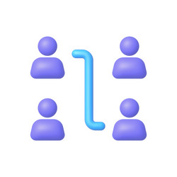 3d people icon for web design Royalty Free Vector Image