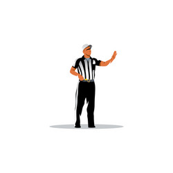 Collection of football referee gestures Royalty Free Vector