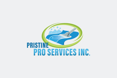 Cleaning service company logo and icon Royalty Free Vector
