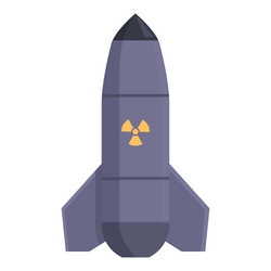 Ground nuclear truck icon cartoon missile Vector Image