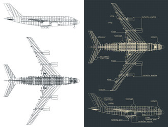 Aircraft Blueprints Vector Images (over 790)