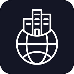 Multinational company business people icons Vector Image