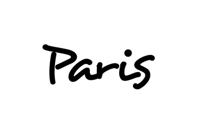 Calligraphy Hand Lettering Paris Written Vector Images (27)