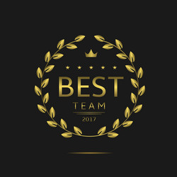 Best team label Royalty Free Vector Image - VectorStock