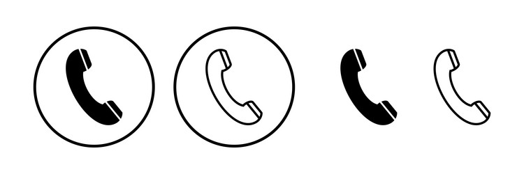 Call icon phone icon Royalty Free Vector Image