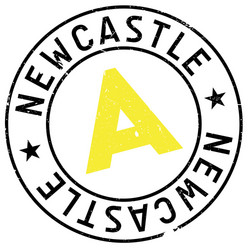 Newcastle stamp rubber grunge Royalty Free Vector Image