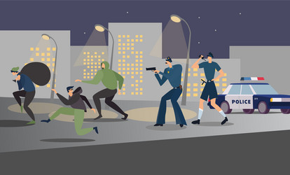 Cartoon Police Catch Vector Images (over 610)