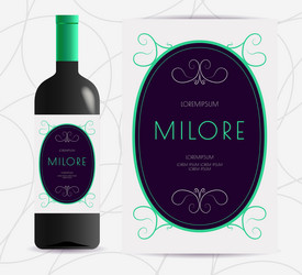 Vine label holography modern background Royalty Free Vector
