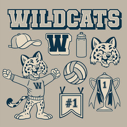 Wildcat Drawing Easy