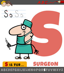 Surgeon and surgery medicine word search puzzle Vector Image
