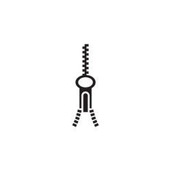 Zipper logo icon design for tailor business Vector Image