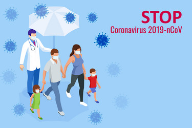 Covid19-19 coronavirus prevent outbreak concept Vector Image
