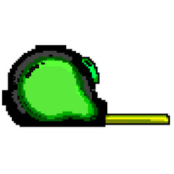 Length tape measure game pixel art Royalty Free Vector Image