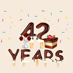 42nd Birthday 42 Vector Images (over 120)