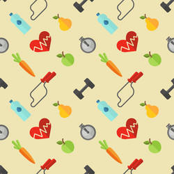 Healthy lifestyle flowchart Royalty Free Vector Image