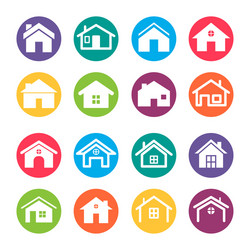 Home icons set 9 Royalty Free Vector Image - VectorStock