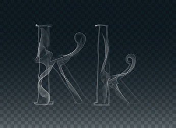 Smoke font letter w Royalty Free Vector Image - VectorStock