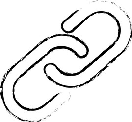 Chain connection element symbol icon Royalty Free Vector