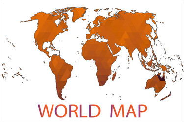 International map of the world Royalty Free Vector Image