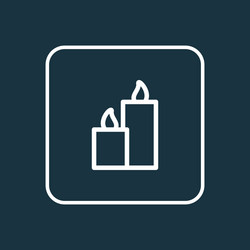 Paraffin icon line symbol premium quality Vector Image