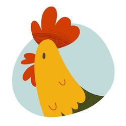 Cute cow avatar farm animal hand drawn Royalty Free Vector