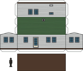 Paper Model Building Vector Images (over 5,300)