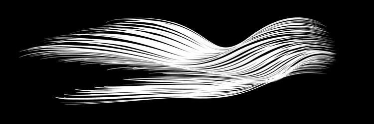 White flow brushstroke on background fluffy Vector Image