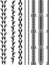 Maori kowhaiwhai pattern design collection Vector Image