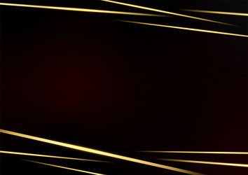 Gold line banner presentation luxury style Vector Image