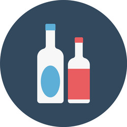 Alcoholic beverages icons set Royalty Free Vector Image