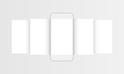 Smartphone mockup with blank web mobile pages Vector Image