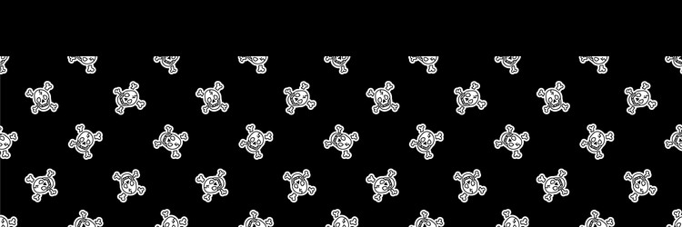 Punk rock pigeon seamless border simple Royalty Free Vector