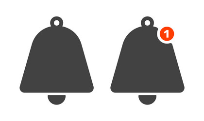 Notification-bell-cards-ui copy Royalty Free Vector Image