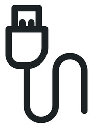 Technology usb port on a white background Vector Image