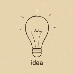 Paper bulb Royalty Free Vector Image - VectorStock