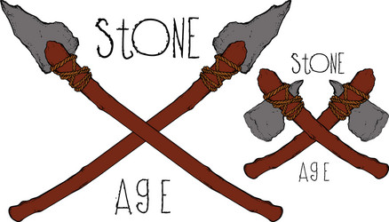 Stone tools icon Royalty Free Vector Image - VectorStock