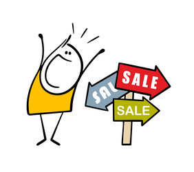 Stickman Banner Vector Images (over 460)