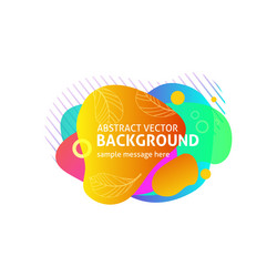 Multi-colored abstract liquid shapes Royalty Free Vector