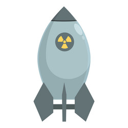 Big bomb icon cartoon nuclear weapon Royalty Free Vector