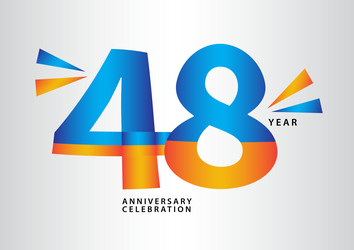 48th Anniversary Vector Images (over 210)