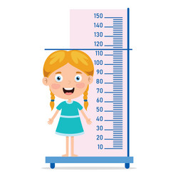Height measure for children Royalty Free Vector Image