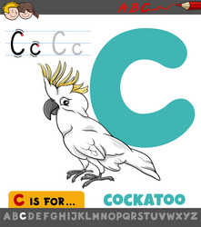 Letter d lowercase tracing dodo bird Royalty Free Vector