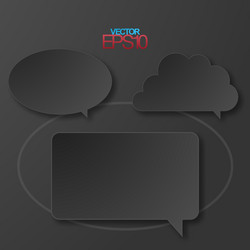 Modern flat design speech bubbles Royalty Free Vector Image