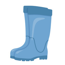 Blue rain boots Royalty Free Vector Image - VectorStock