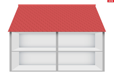 House in cut Royalty Free Vector Image - VectorStock