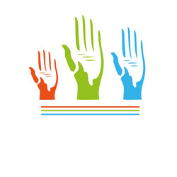 Abstract hands seamless background Royalty Free Vector Image