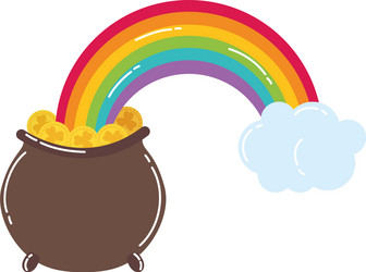 Rainbow Cauldron Treasure Vector Images (over 1,100)