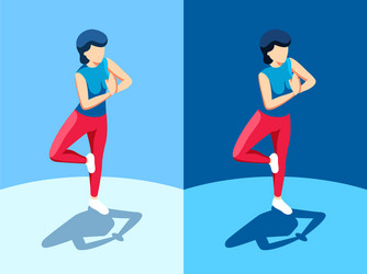 Balance yoga pose Royalty Free Vector Image - VectorStock