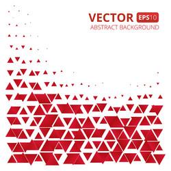 Abstract red triangle background Royalty Free Vector Image